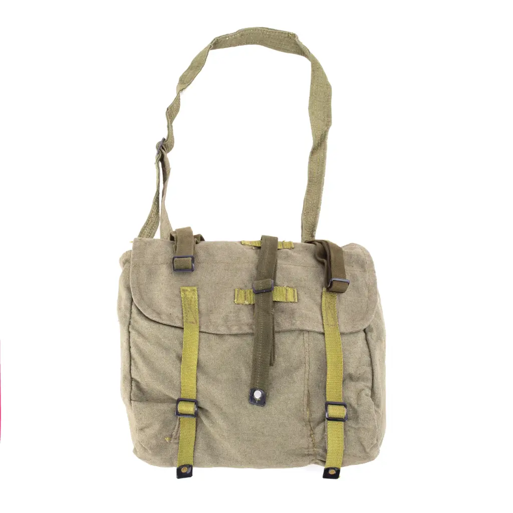 Romanian Canvas Shoulder Bag | Assorted OD | Issued | Swiss Link